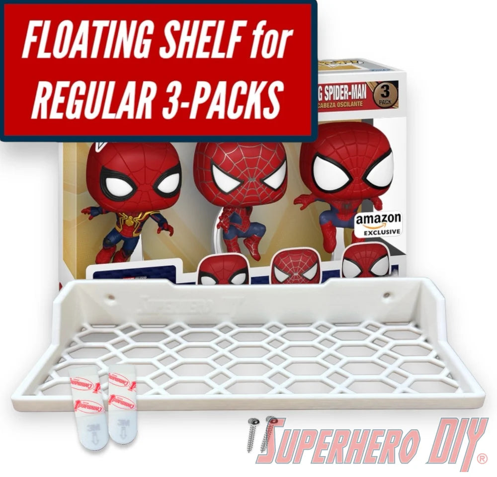 Floating Shelf for Funko Pop 3-PACK - Perfect for 3 Box Display ...