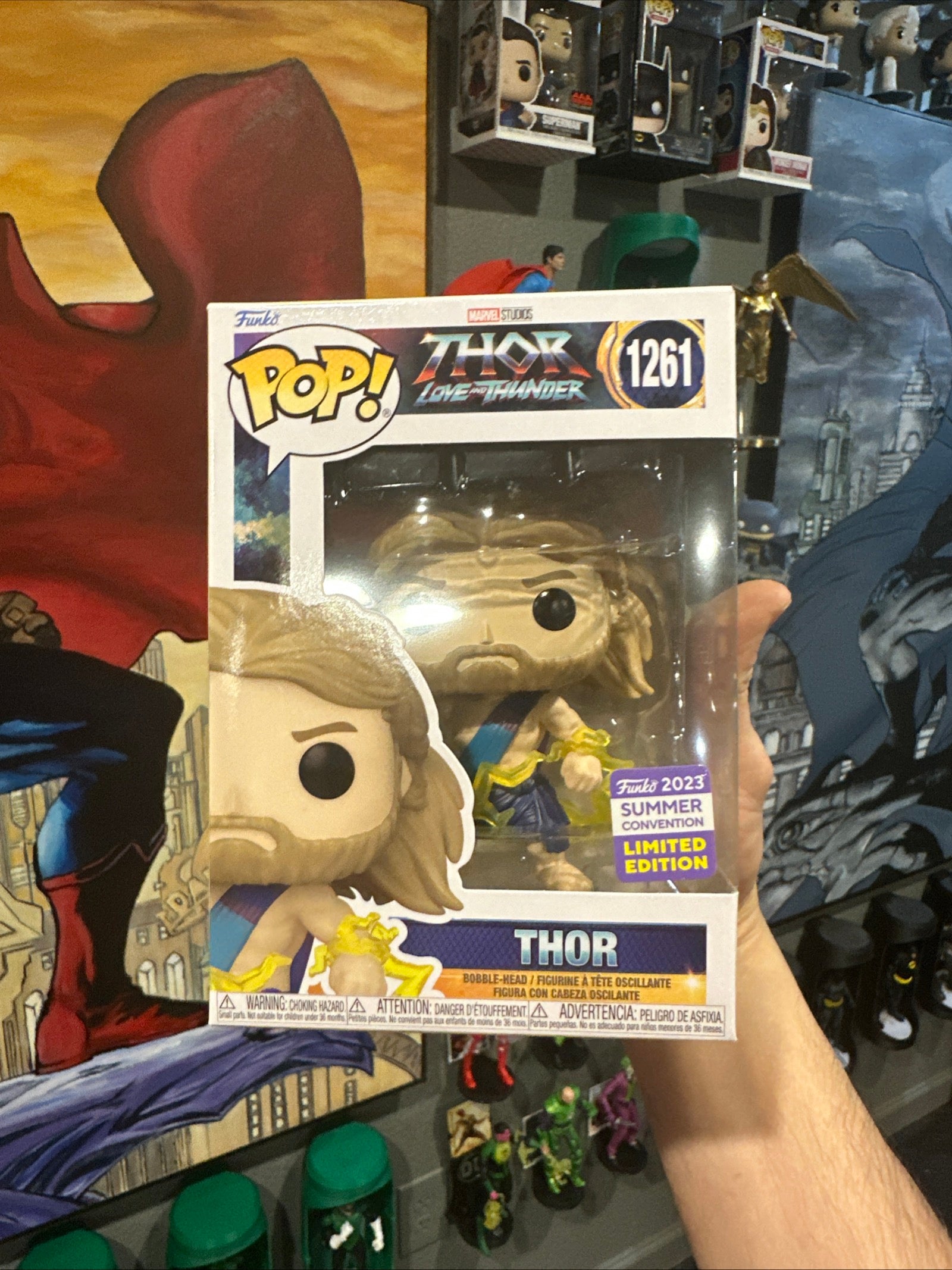 Funko Pop! Vinyl: Marvel - Thor #1261 (SDCC) Love and Thunder ...
