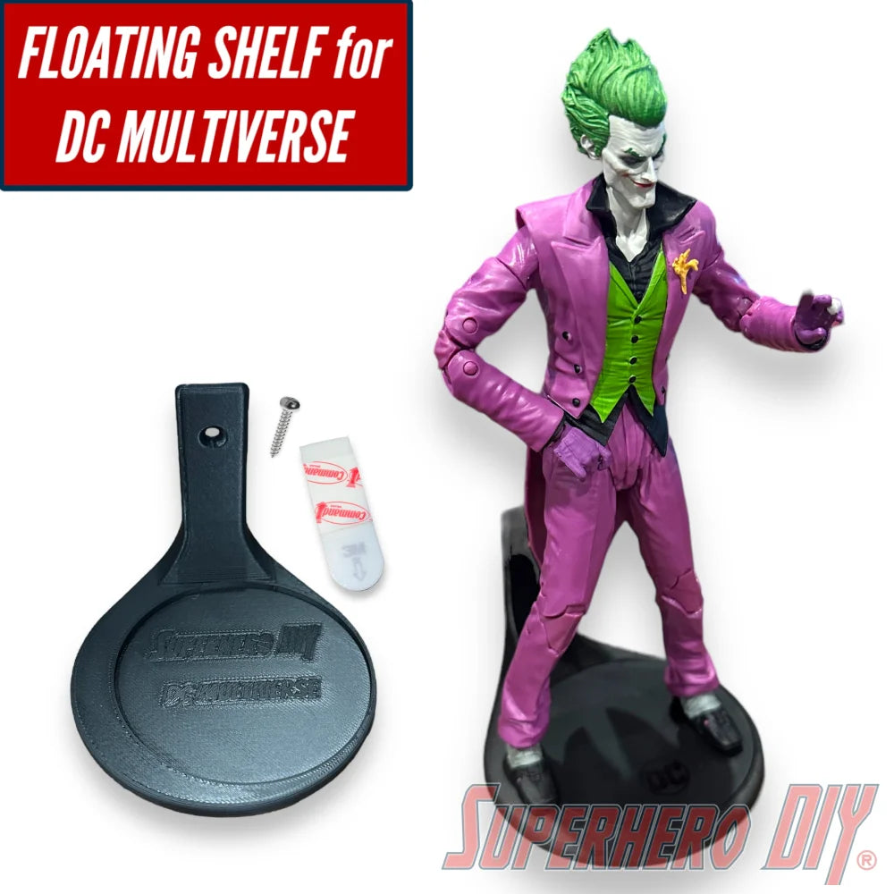 Floating Shelf for DC Multiverse Figures | Fits base stand