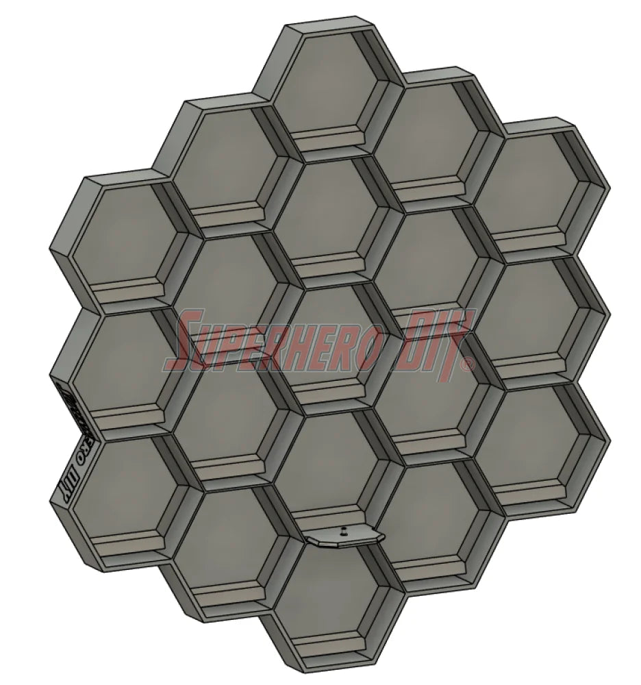 Honeycomb Wall Display for up to 19 Disney Doorables – SuperheroDIY
