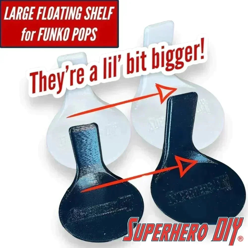 Large Floating Figure Shelves for Funko or Action Figures